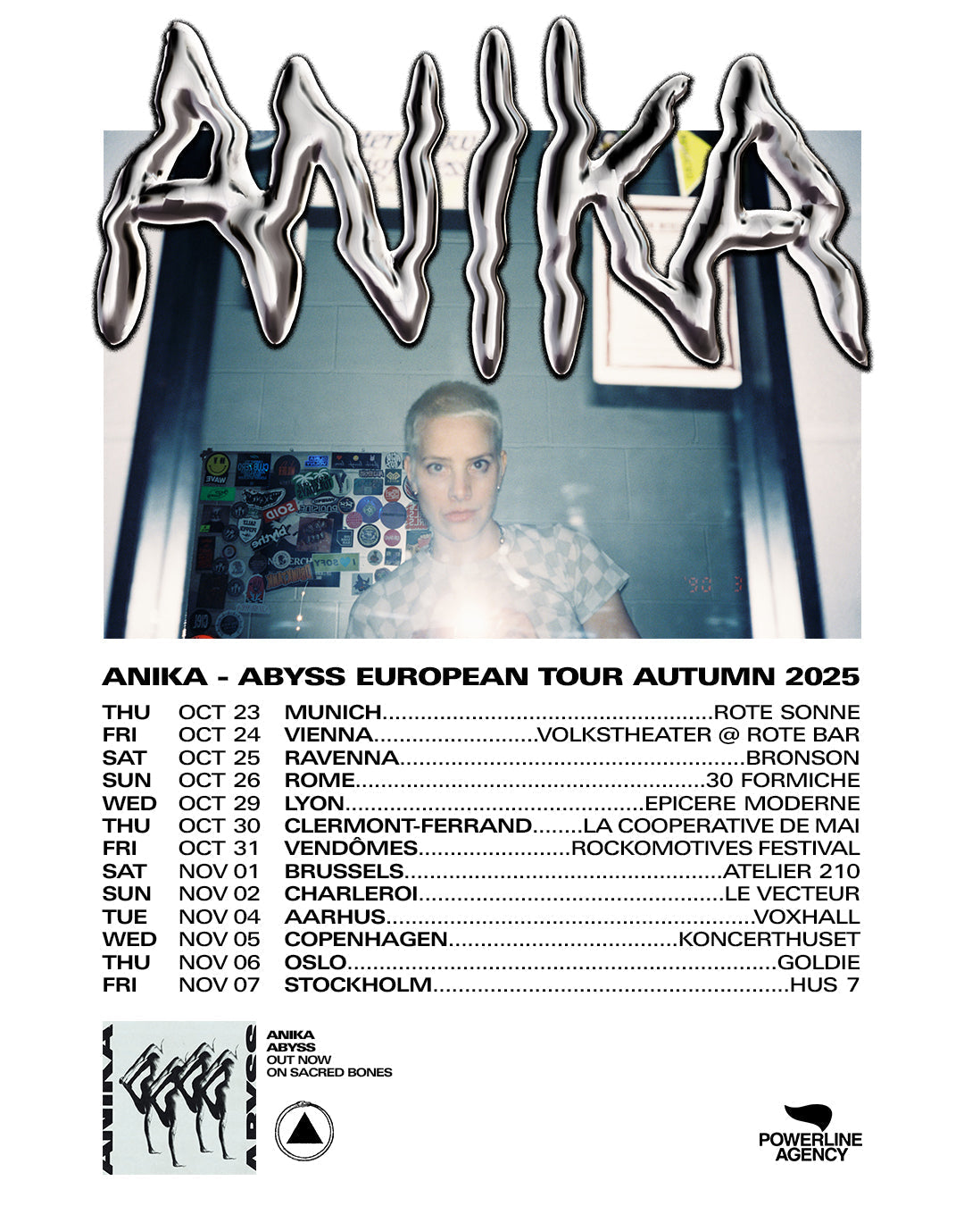 ANIKA - ABYSS EU AUTUMN 2025 TOUR ANNOUNCED – Anika-music